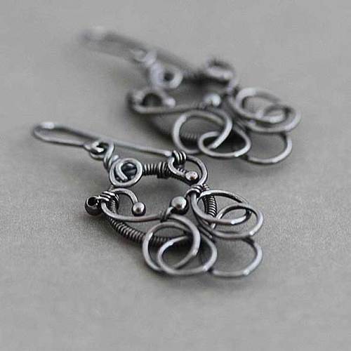 How to make wire earrings step by step Serenade Earrings